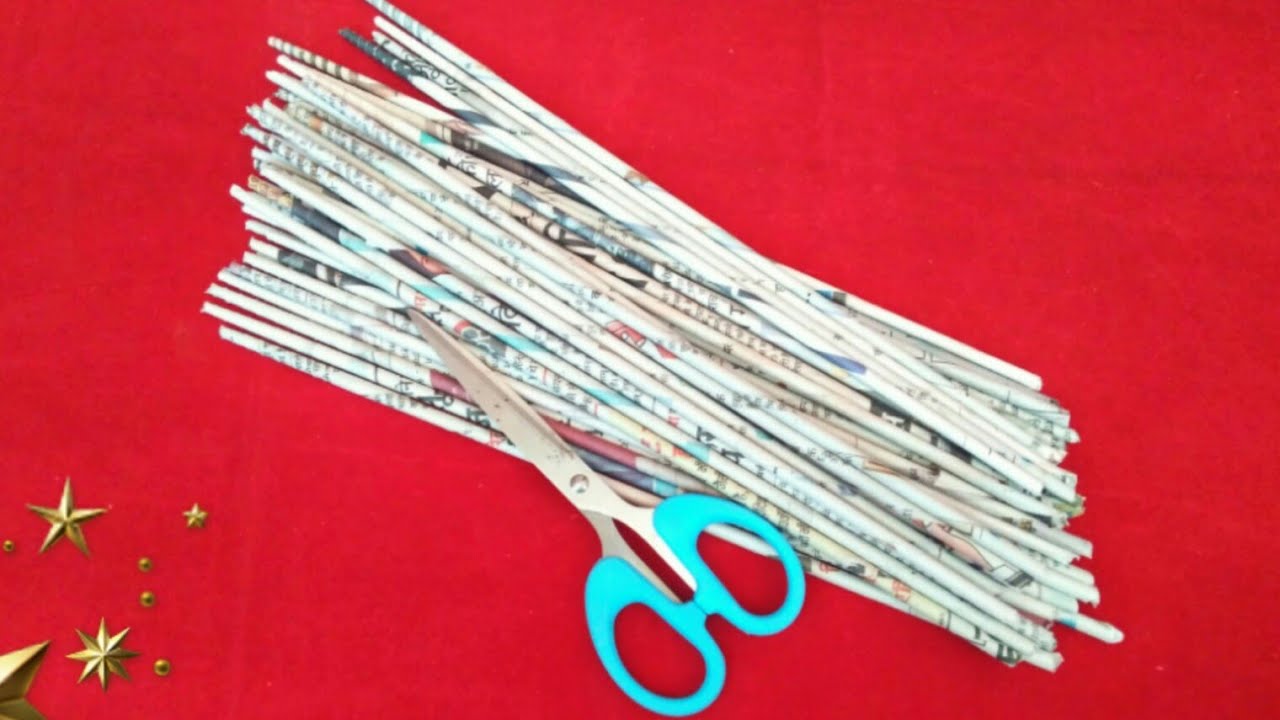 Newspaper craft | best out of waste craft idea | recycle newspaper | # ...