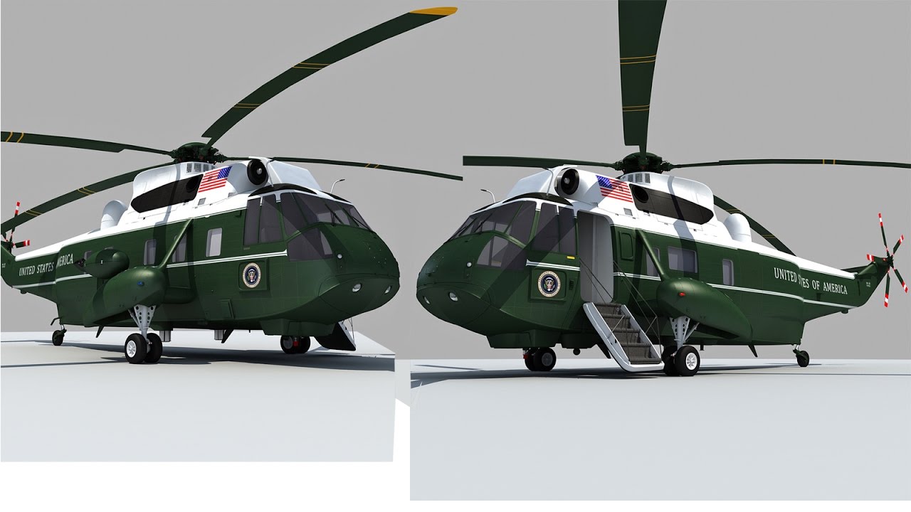 3D Model - Marine One US Marine Corps Helicopter of Presiden - YouTube