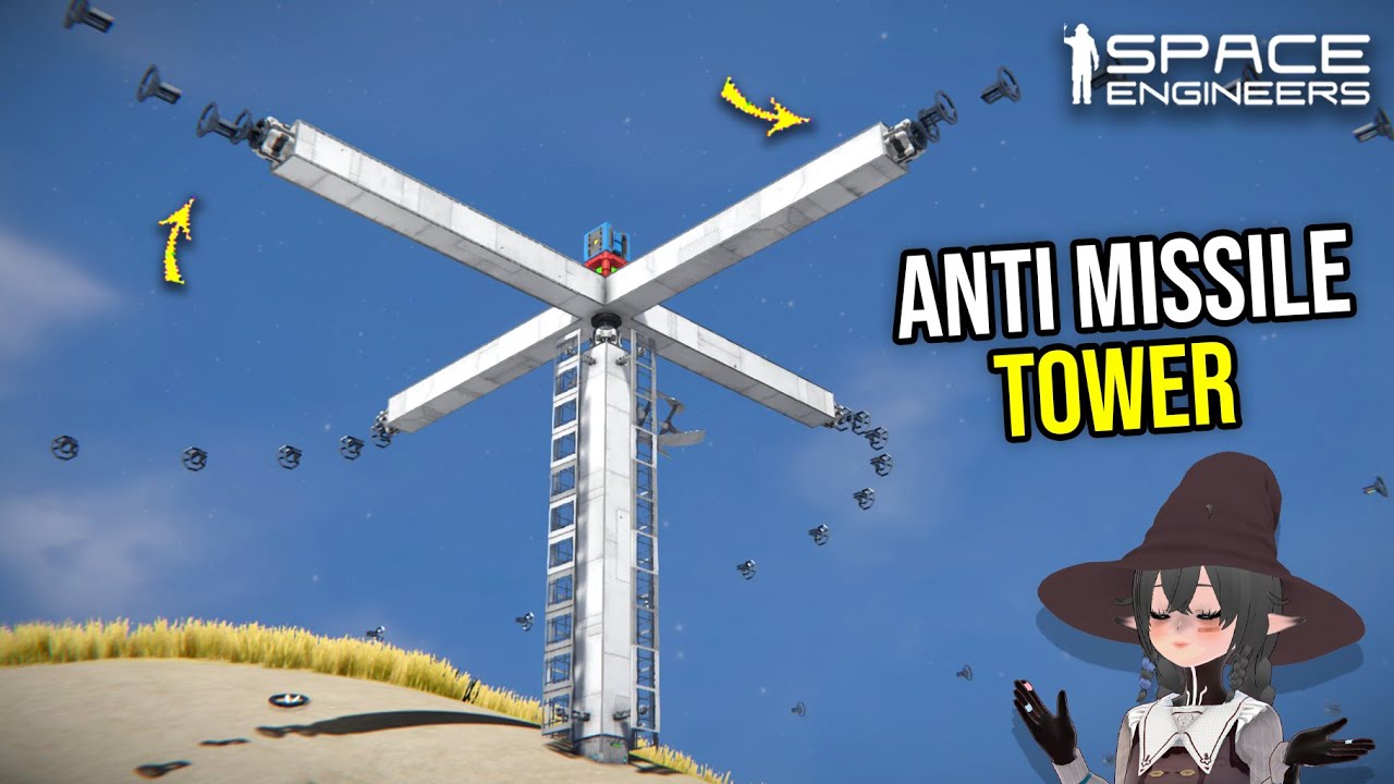 Failed Design: Anti Missile Active Protection Tower, Space Engineers ...