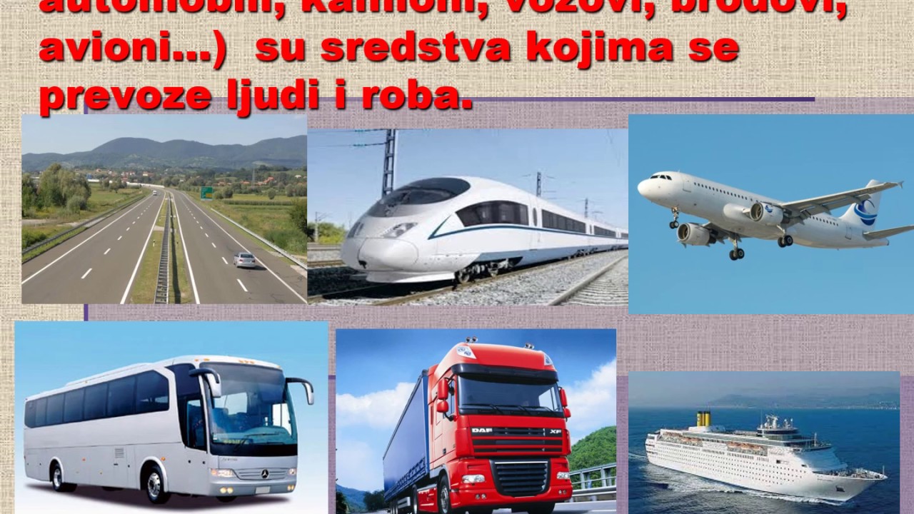 Saobraćaj i vrste saobraćaja (10.04.2020.) - YouTube