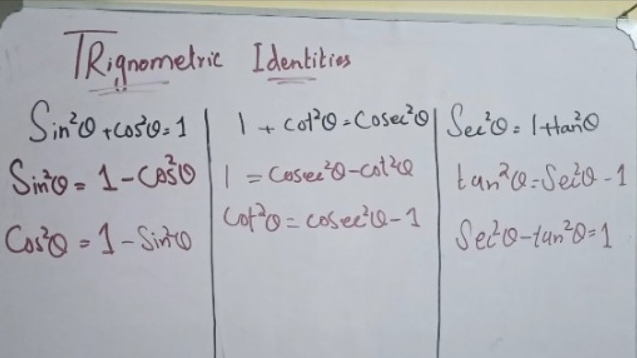 trigonometric identities/Class 11 trigonometric identitie /class 10 ...