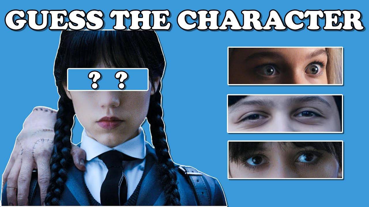 Can You Guess the Wednesday Character by the Eyes? | Wednesday Addams ...
