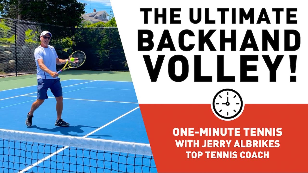 One-Minute Tennis — Perfect Backhand Volley Technique! - YouTube