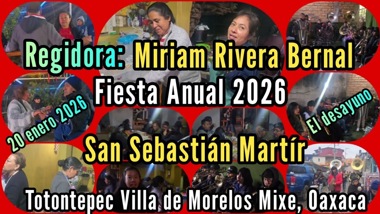 El desayuno en familia de la Regidora Miriam Rivera Marin Totontepec ...