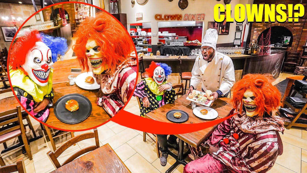 when you see clowns in a restaurant RUN away FAST!! They are Bad (They ...