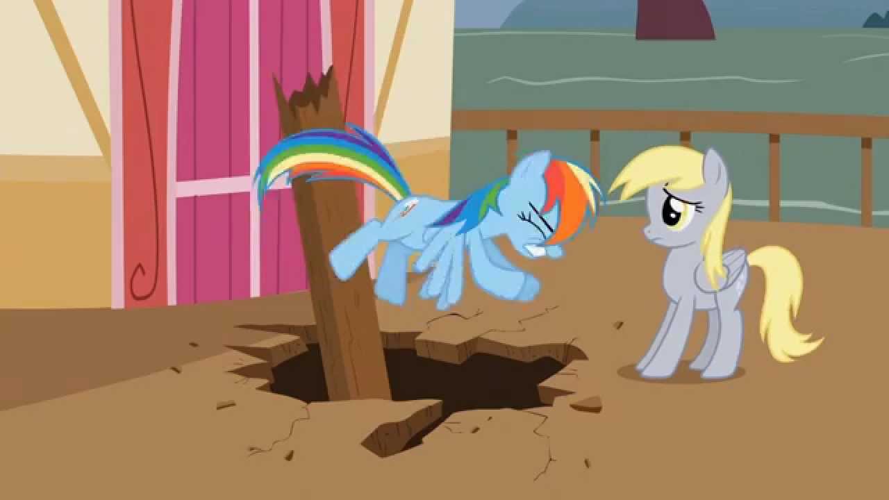 Rainbow Dash and Derpy Hooves Scene with Wilhelm Screams - YouTube