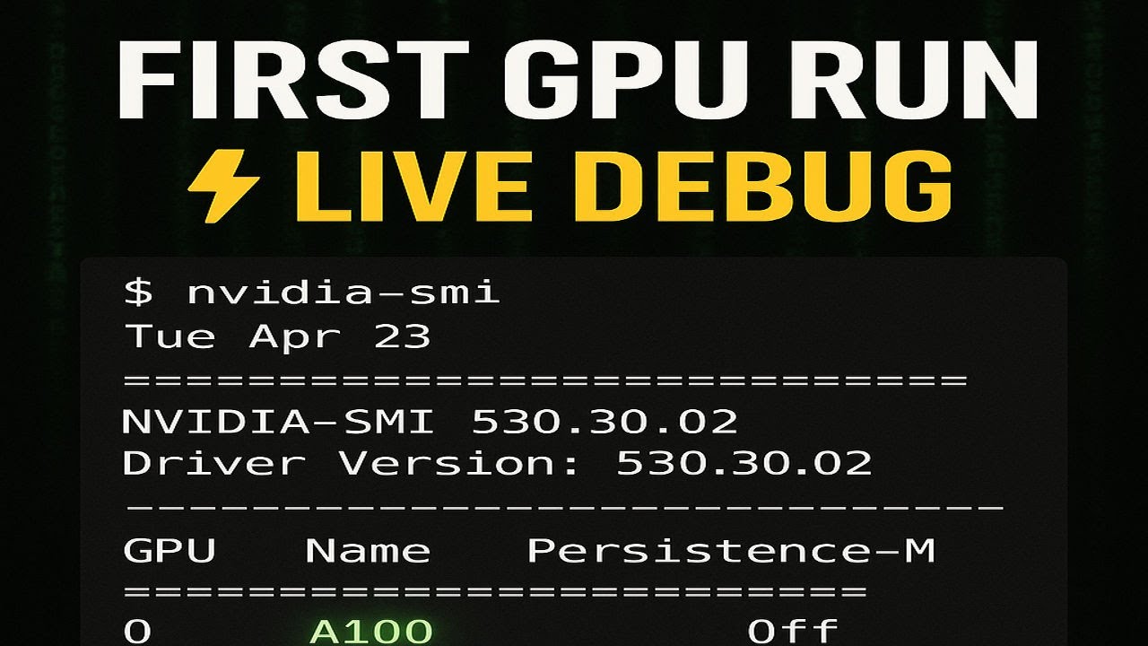 GPU Basics: Provisioning + Debugging with NVIDIA-SMI - YouTube