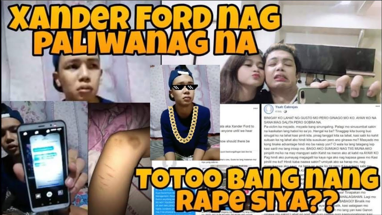 ZANDER FORD NAGPALIWANAG NA TOTOO NGA NG RAPE SYA??? - YouTube