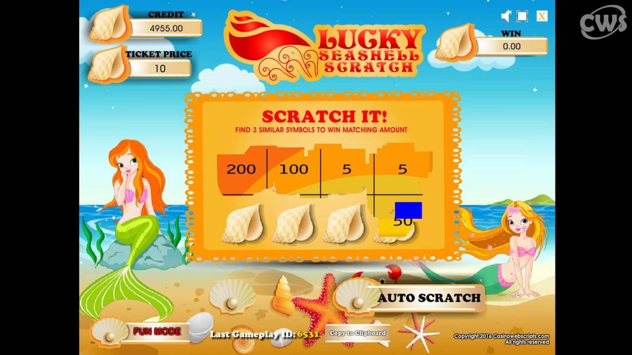 Lucky Seashell - Scratch Card - CasinoWebScripts - YouTube