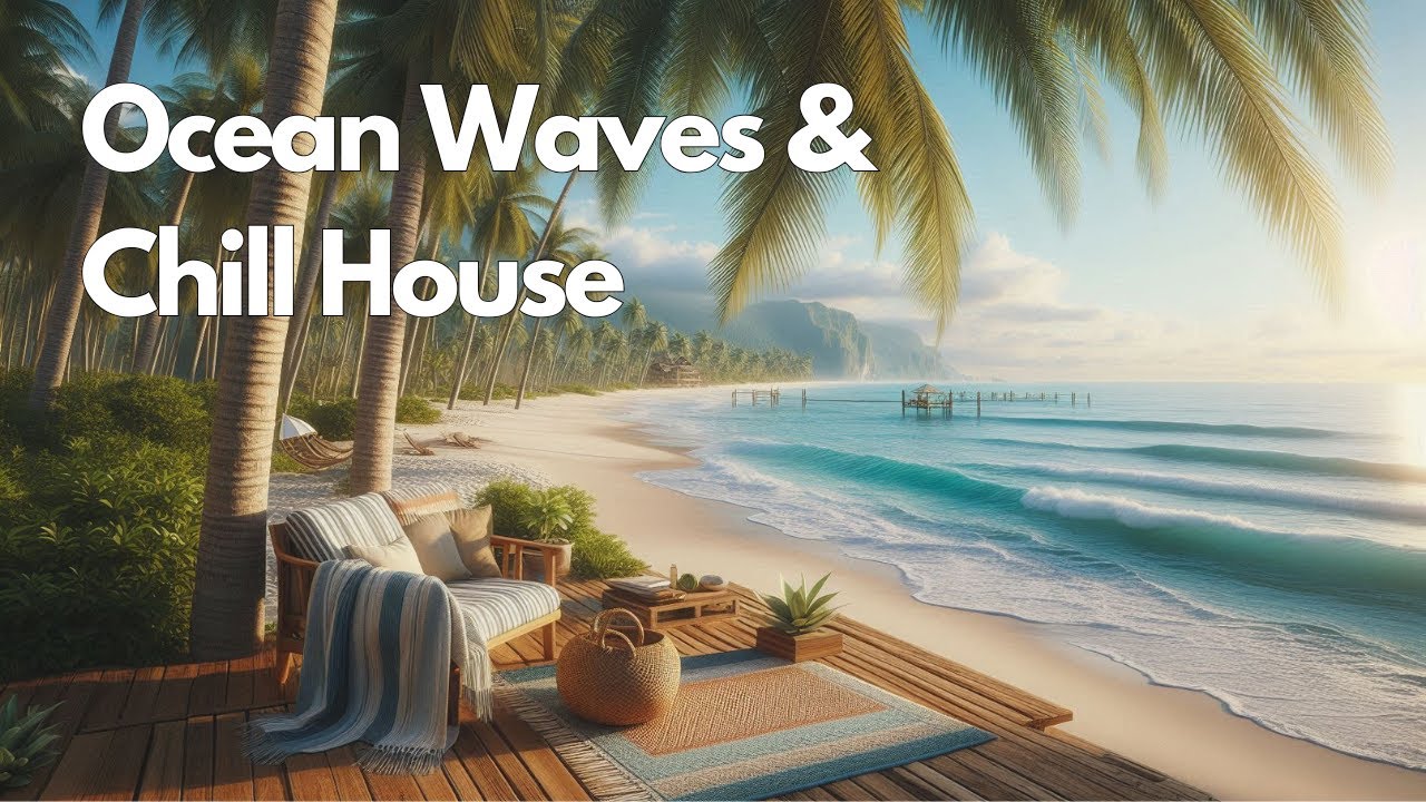 Chill Beach House Ambience with Ocean Waves | Relaxing Summer ...