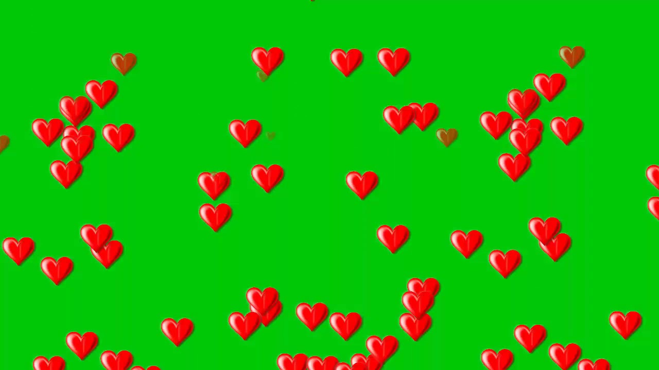 moving heart green screen - YouTube
