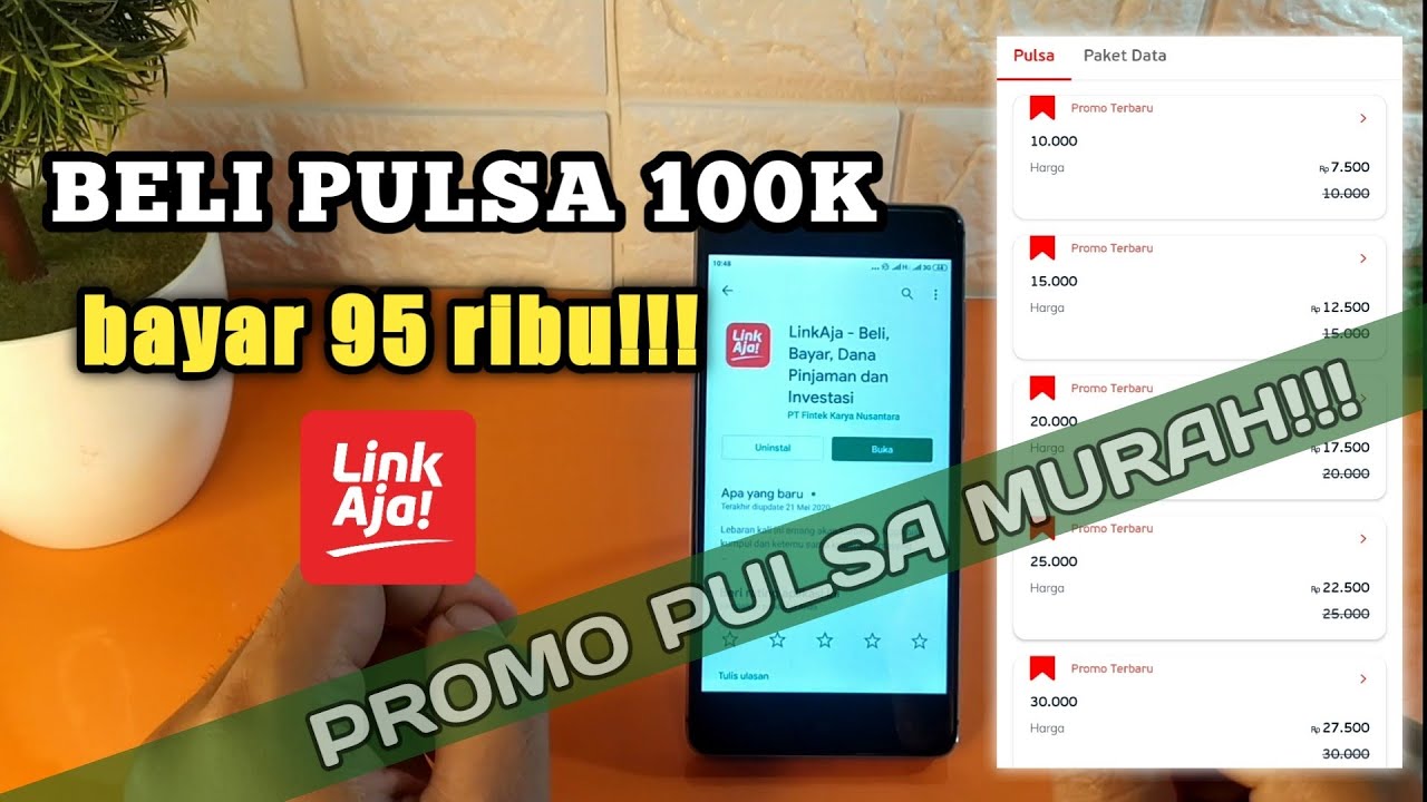 Link Aja beli PULSA MURAH mantap"!! - YouTube