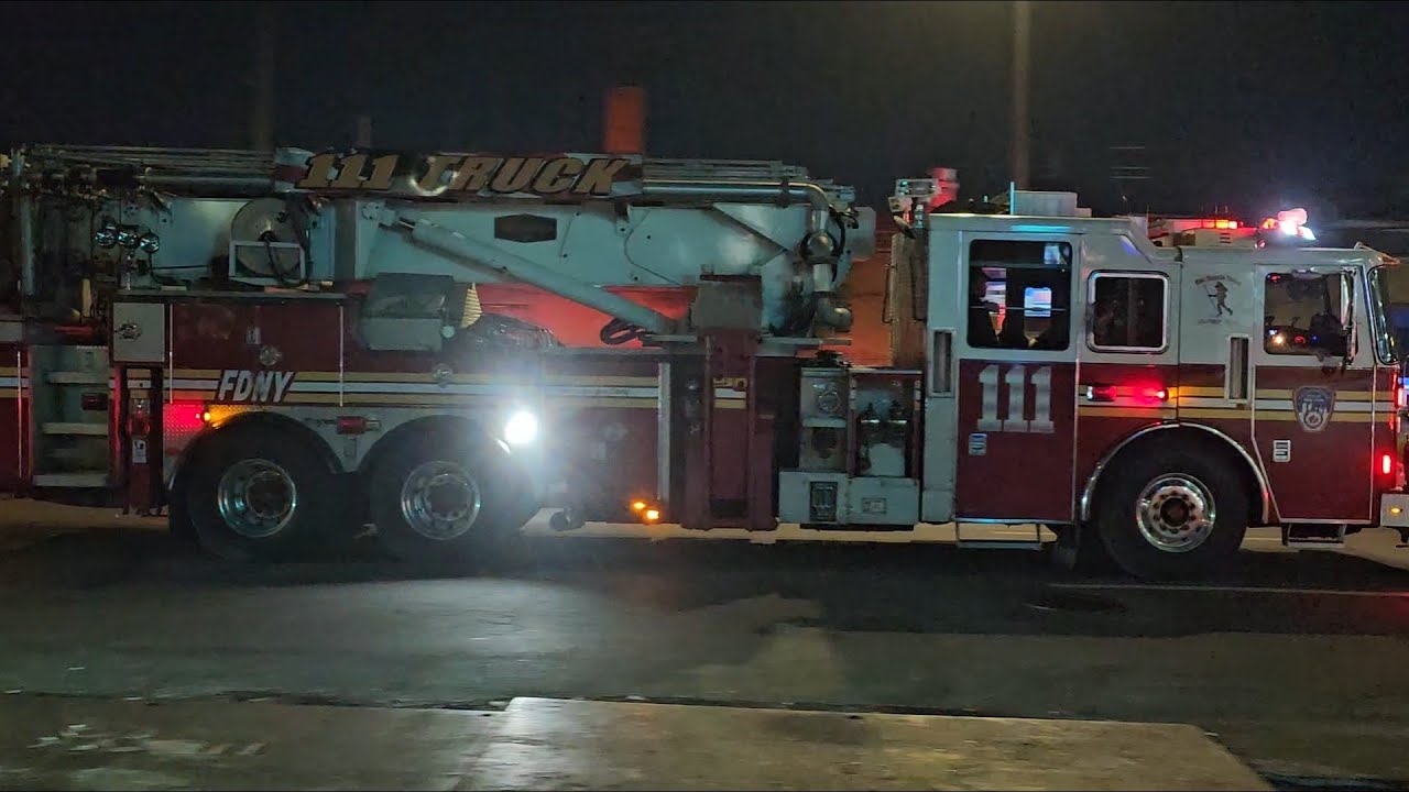 FDNY Ladder 111 Acting 107 Responding On Atlantic Ave In Cypress Hills ...
