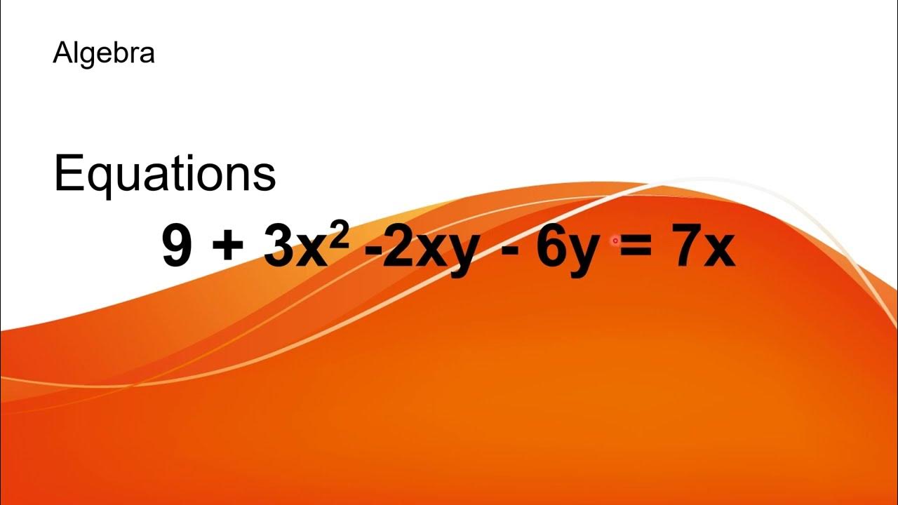 Algebra - Equations - YouTube