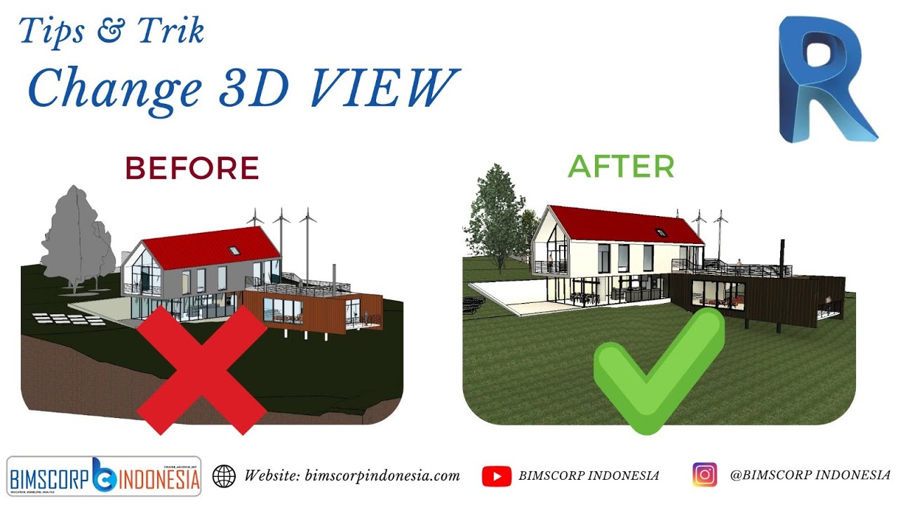 Tips & Trik Revit | Cara Gampang Ubah Tampilan Visual 3D & Export PNG ...
