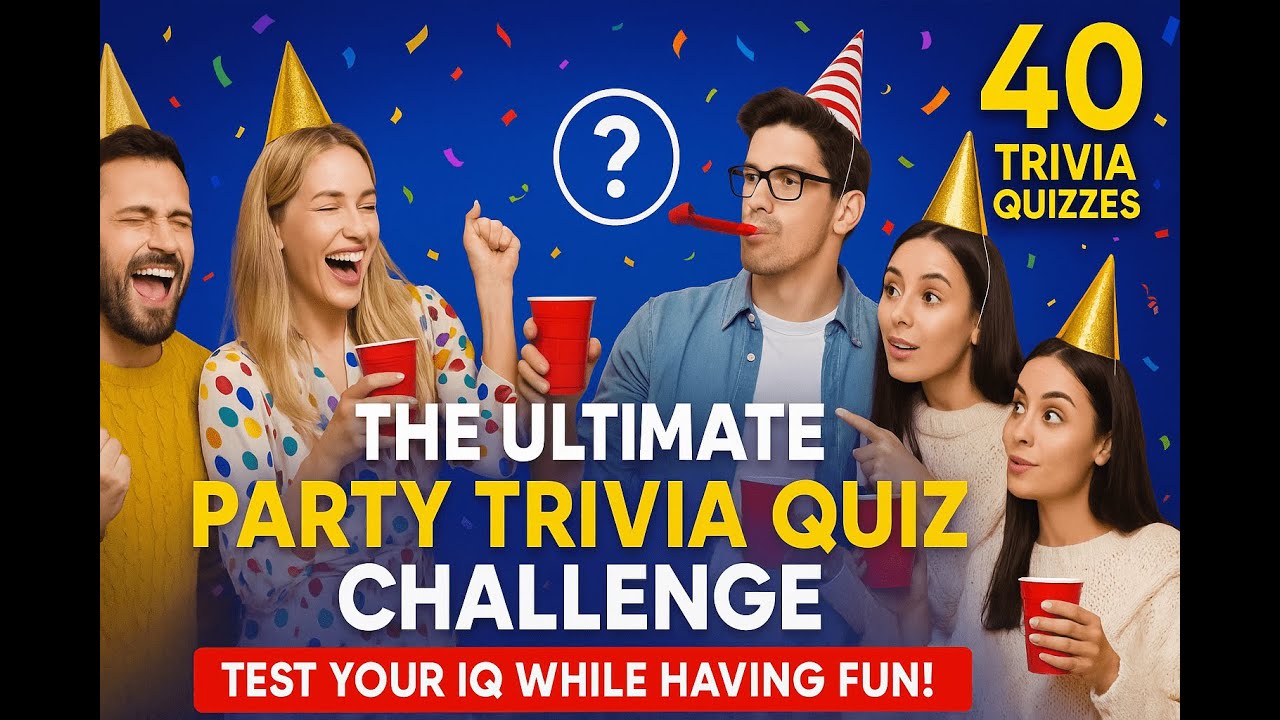 40 PARTY TRIVIA QUIZZES | General Knowledge Trivia Quiz. #party #trivia ...