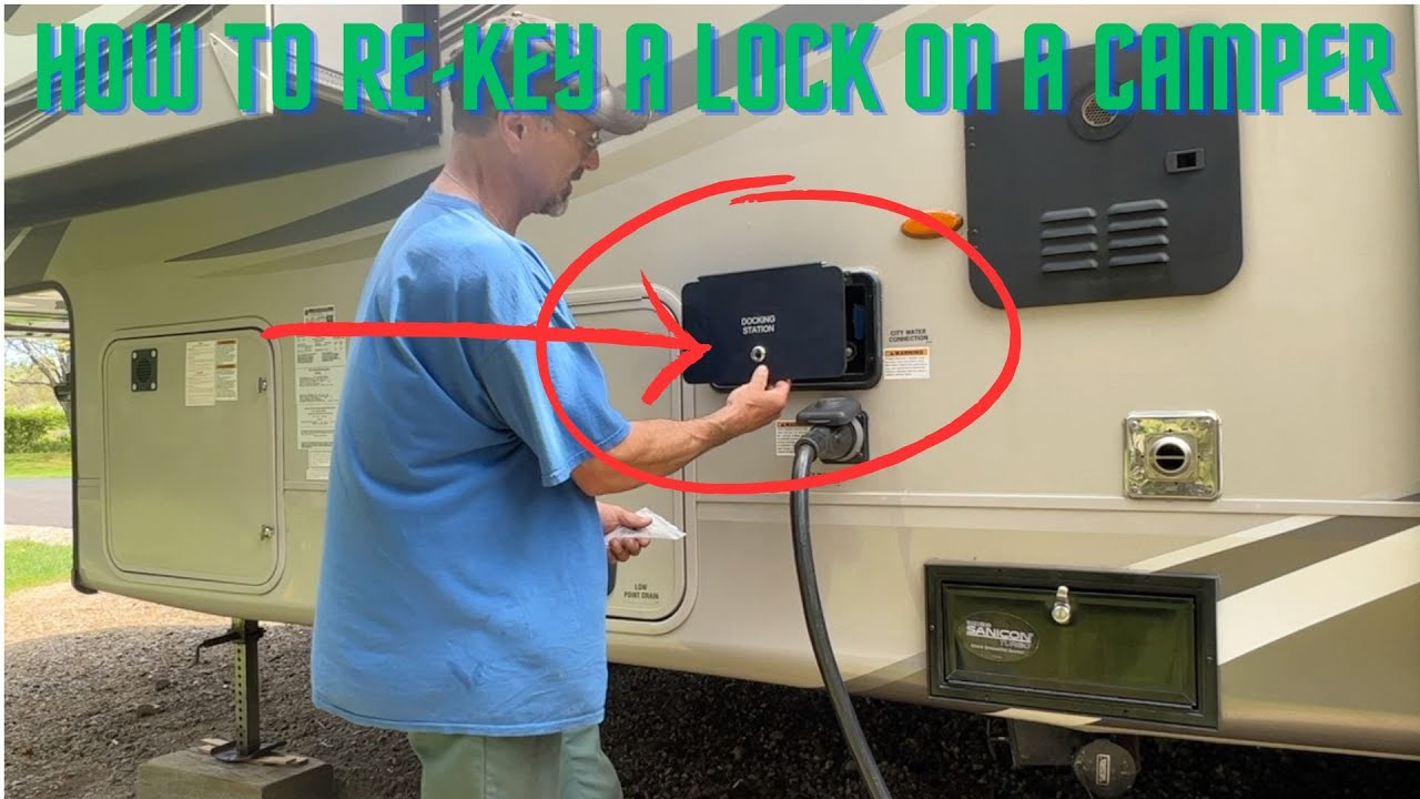 How to Re-key a Lock on a RV Camper, for a Storage or compartment door ...