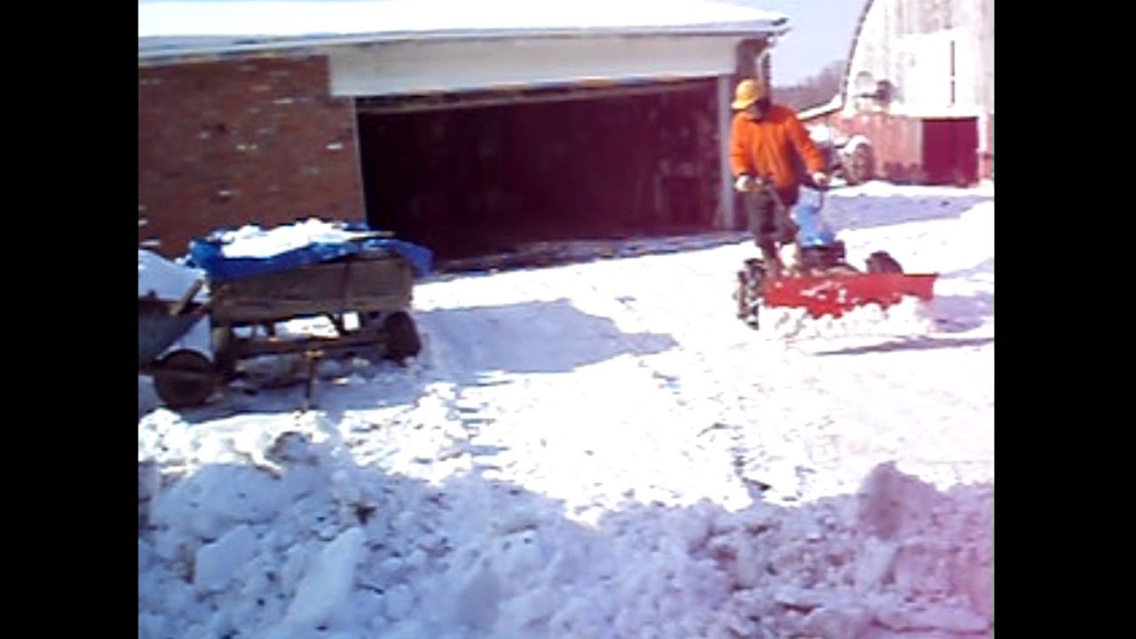 Plowing with My Robust BCS 853 Snow Plow; Best Tool I've Ever Made ...