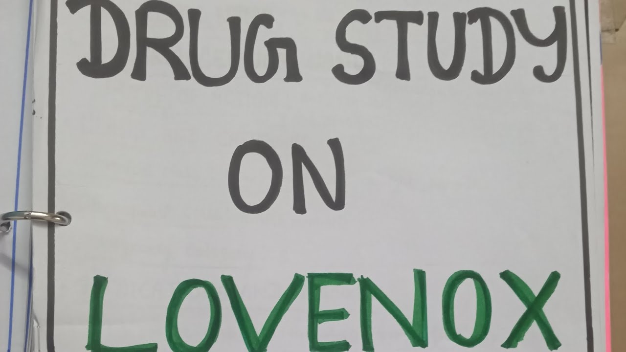 drug study on lovenox (Enoxaparin ) #anticoagulant blood thiner # ...