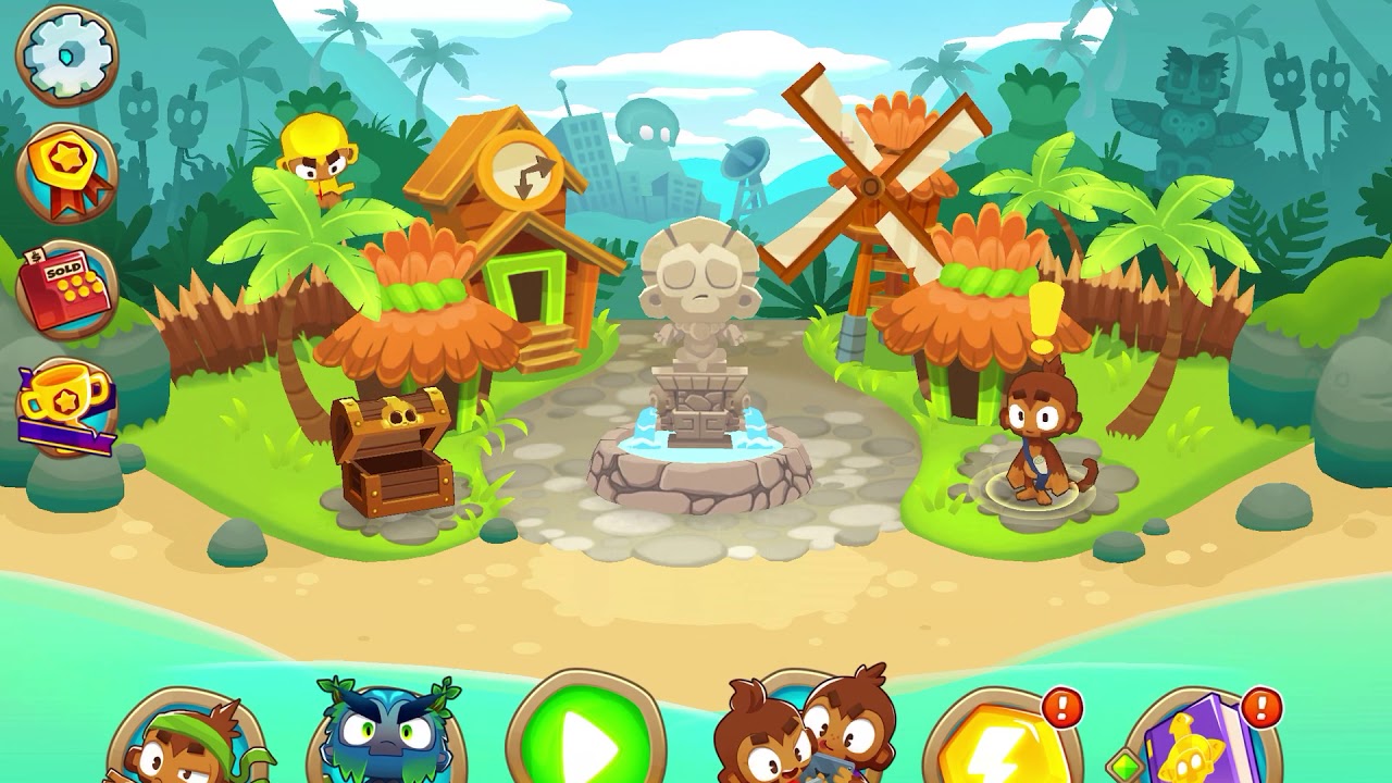 Every animation on the home screen of Bloons td.6 - YouTube