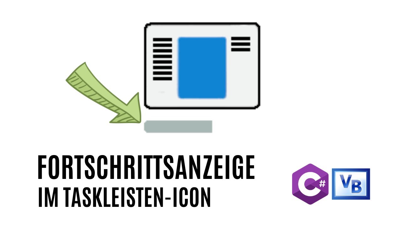 Fortschritt im Icon der Taskleiste mit C# oder VB.NET anzeigen - YouTube