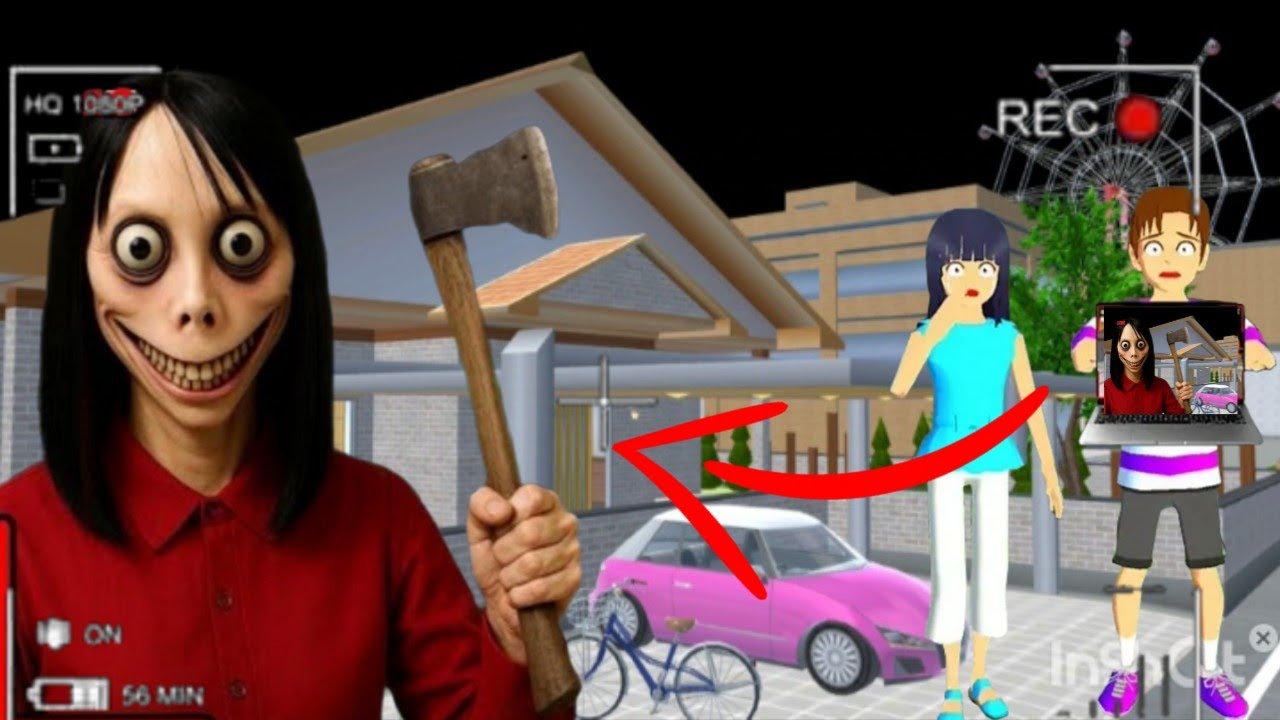 YUTA MIO Paniked CCTV Record Haunted Monster MOMO Zombie 😱 Sakura ...