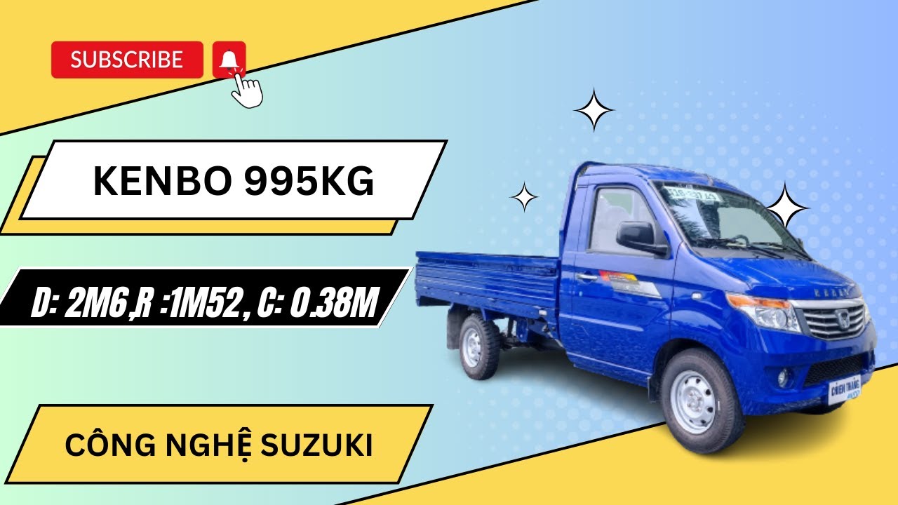 Xe tải KENBO thùng lửng thay thế dòng xe ba gác hiện nay / Với 50 Tr ...