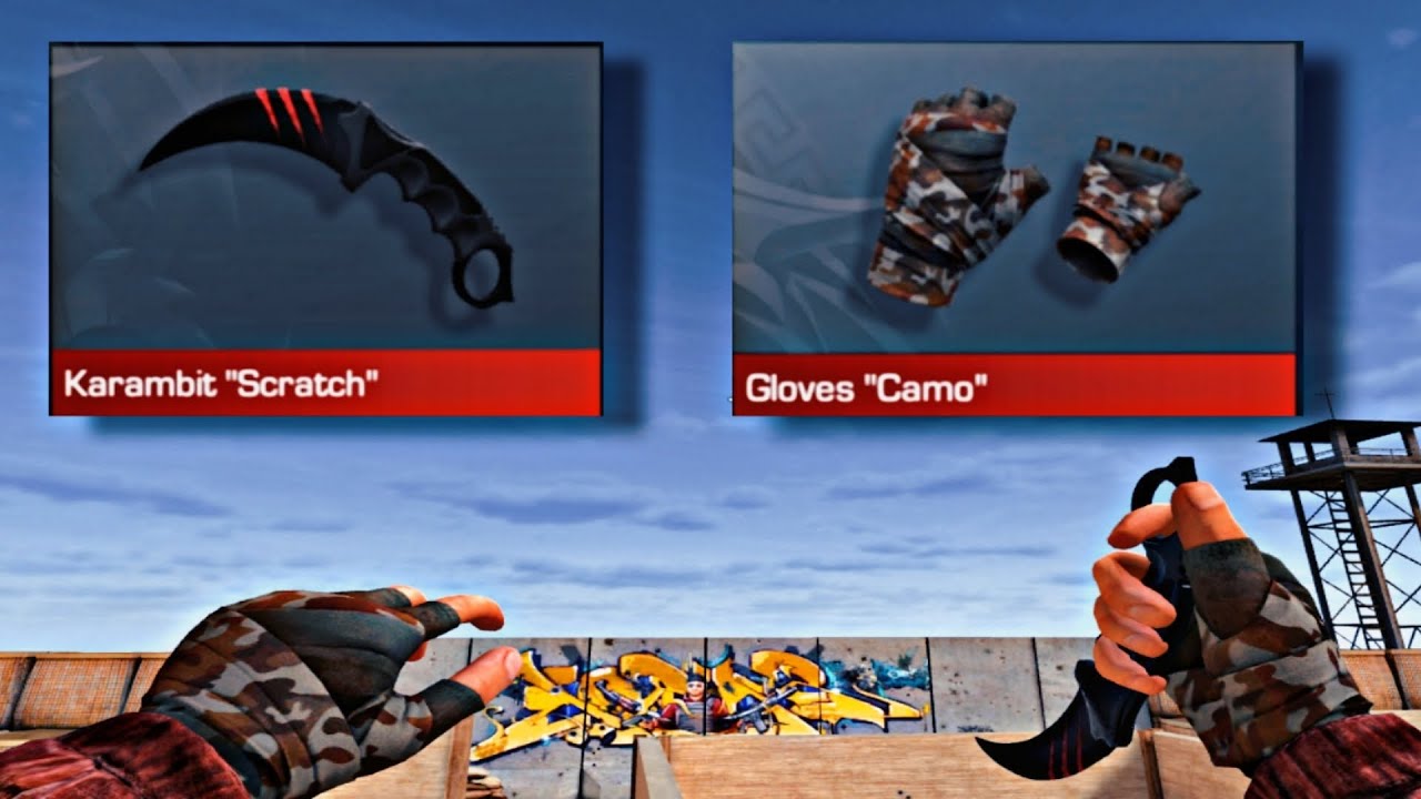 Karambit "Scratch"🔪 Gloves "Camo"🧤 |Highlights standoff - YouTube