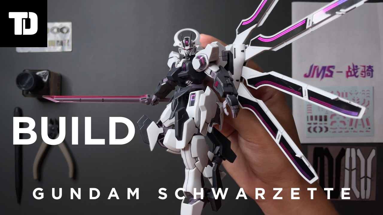 Gundam Schwarzette HG 1/144 | SPEED BUILD| ASMR BUILD | Model kit by ...