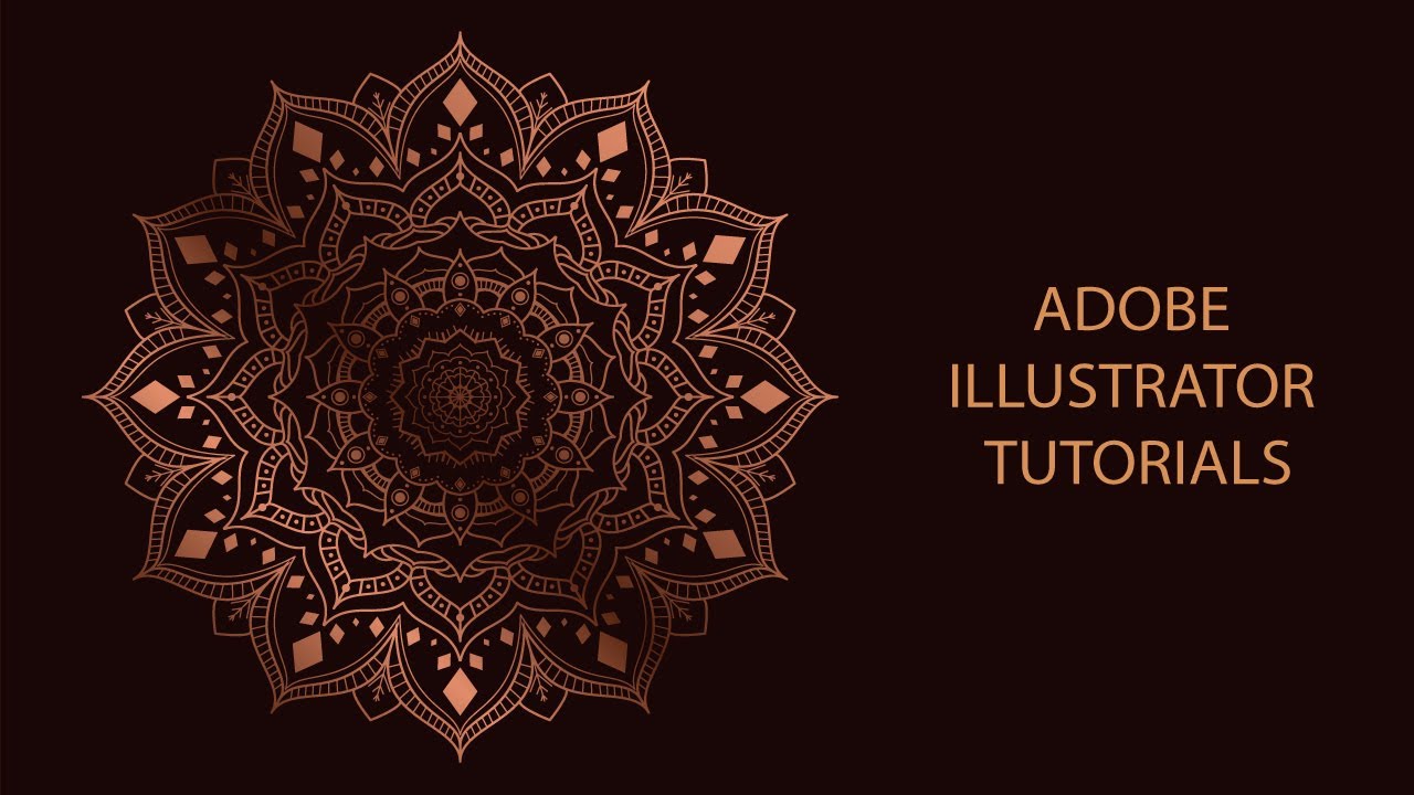 How to Make Mandala Art Design in illustrator || Adobe Illustrator ...