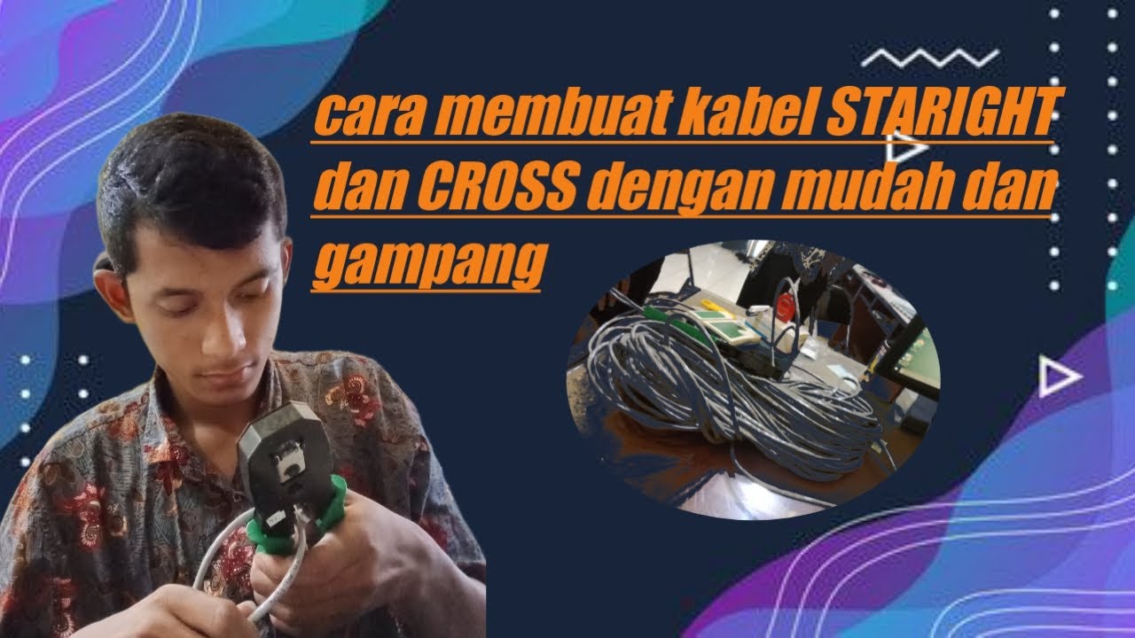 Tutorial cara memasang kabel LAN UTP rangkaian STRAIGHT dan CROSS dengan Mudah dan lancar - YouTube