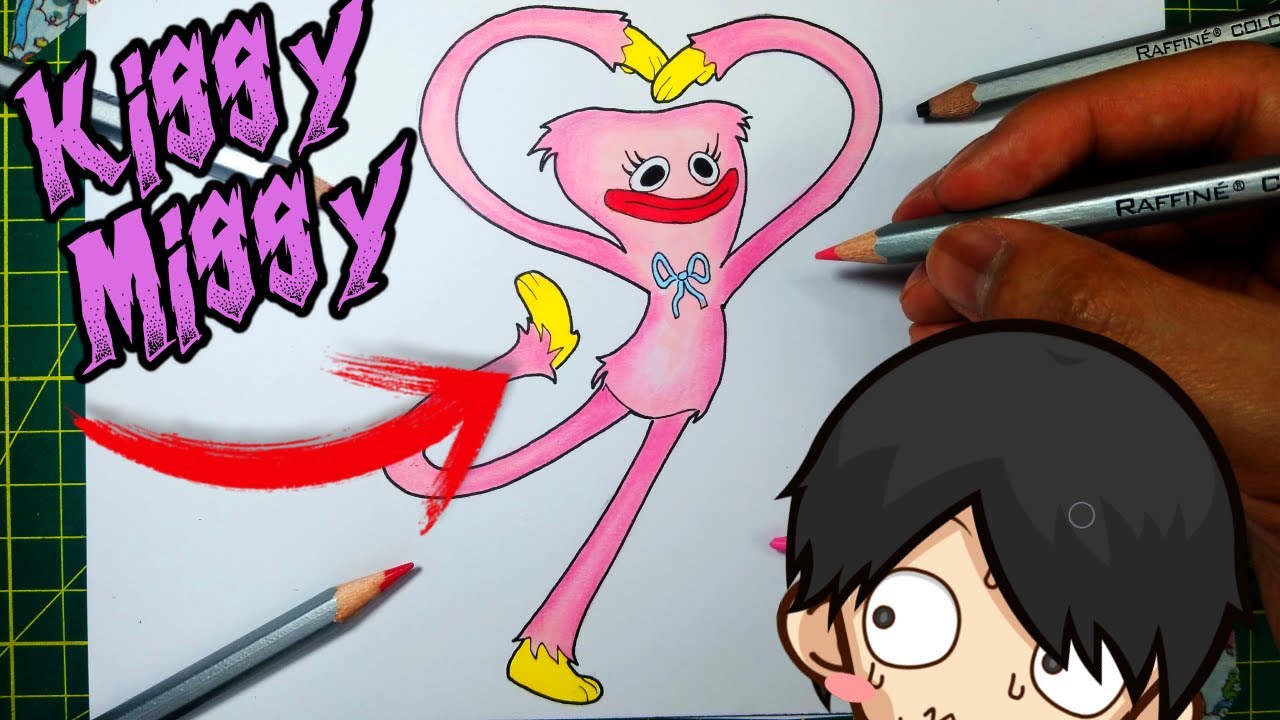 como DIBUJAR a KISSY MISSY de POPPY PLAYTIME |facil PASO a PASO HOW to ...
