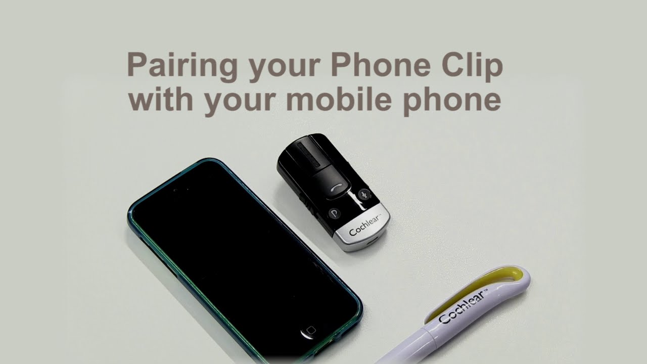 Pair your Phone Clip to your mobile phone - YouTube