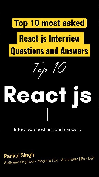 Top 10 Most Asked React Js Interview Questions And Answers Shorts Reactjs Reactinterview