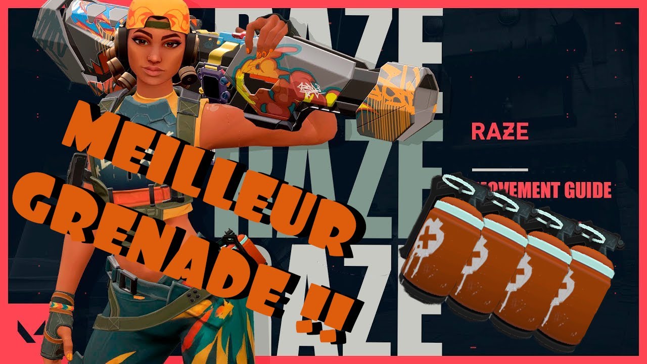 Les meilleurs spots de grenades de Raze sur VALORANT !!! - YouTube