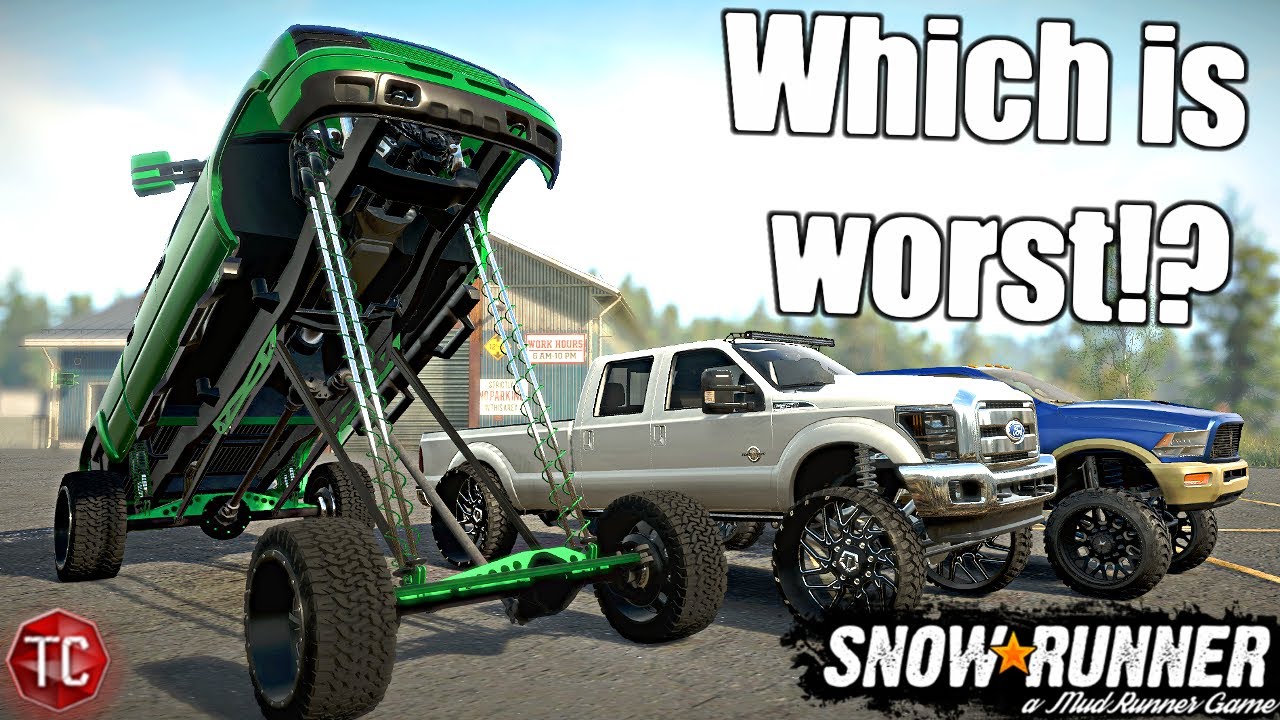 SnowRunner: Which SQUATTED TRUCK is THE WORST!? Let's Find Out! - YouTube