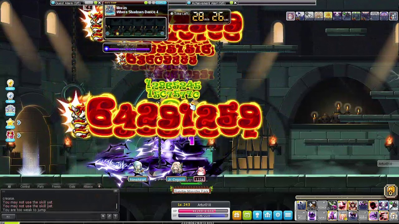MapleStory Bad Brawler Elite Boss At Moras Where Shadows Dance 4 - YouTube