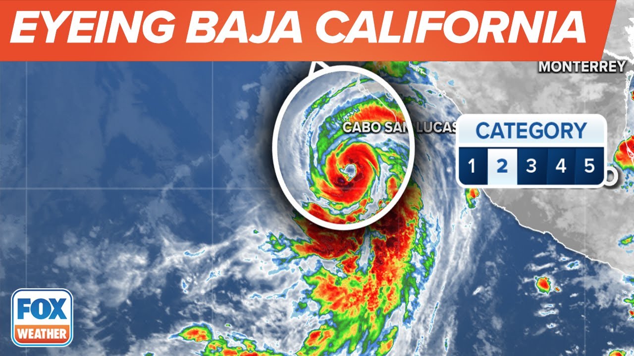 Hurricane Kay Remains Category 2 Storm, 100 MPH Winds - YouTube