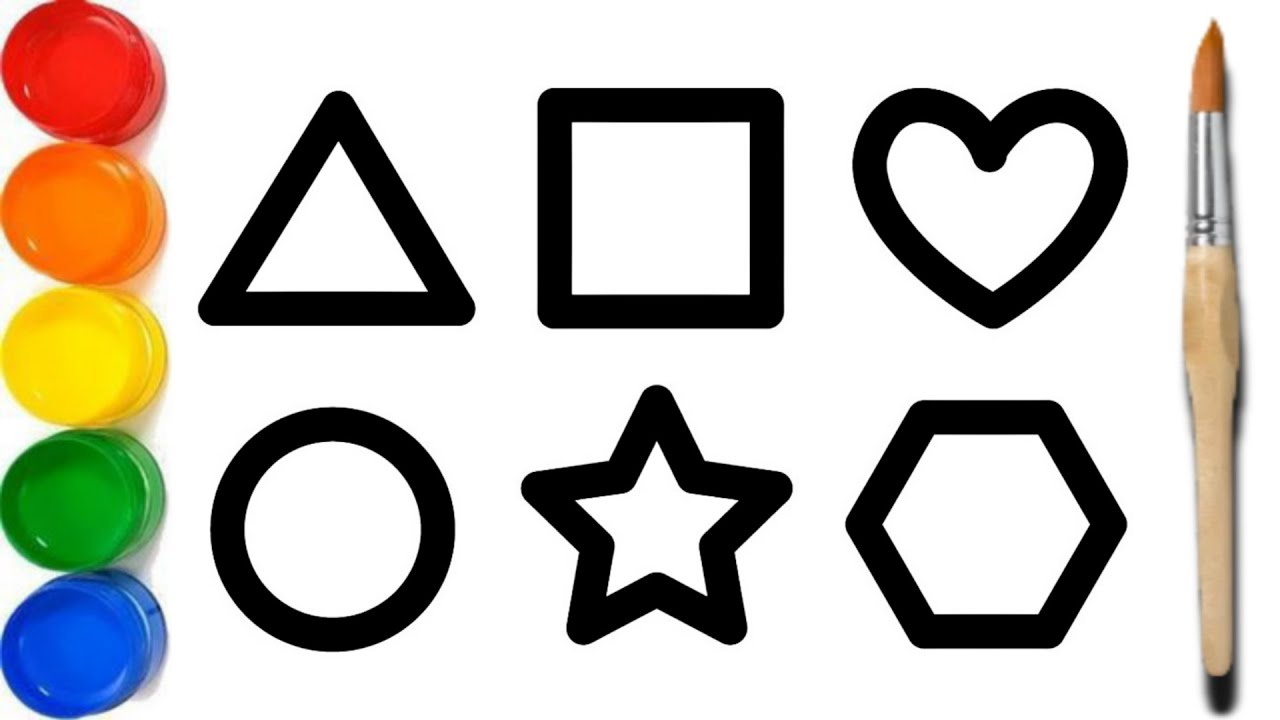 learn to draw shapes for kids - YouTube