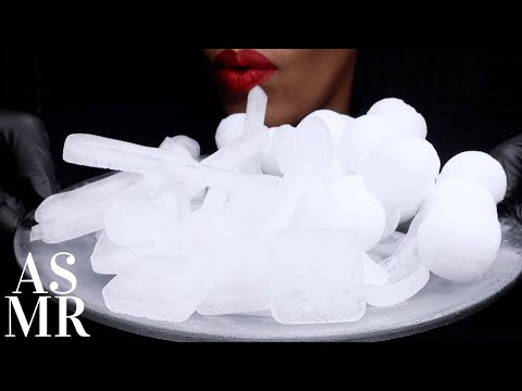 ASMR CARBONATED ICE BUFFET/ICE STICKS/ICE SPOONS/ICE SQUARES/SNOWBALLS ...