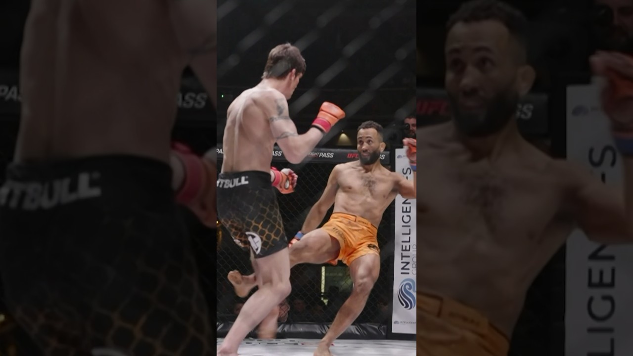 Joe ‘Silk’ Cummins with a leg kick KO to win the FCC welterweight title ...