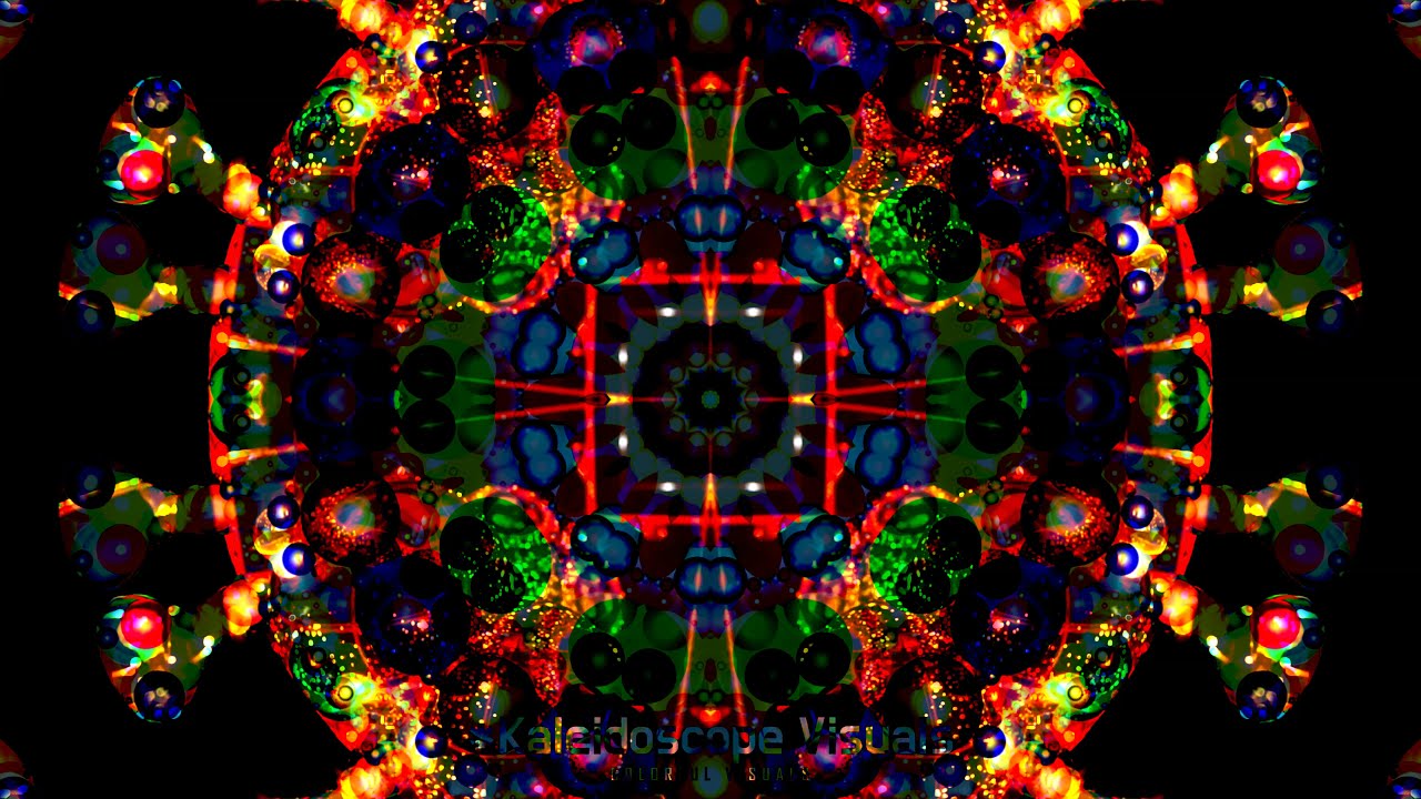 Kaleidoscope Visuals with Music - Colorful Kaleidoscope Visual 4K Video ...