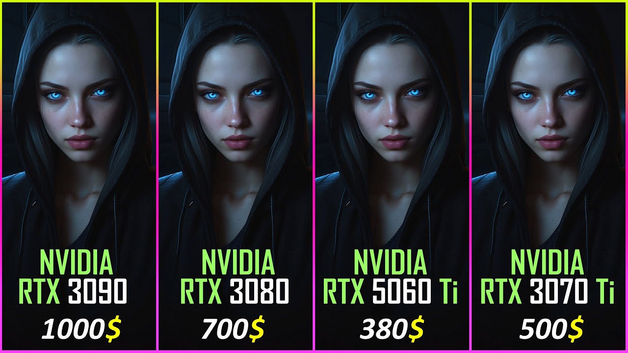 RTX 5060 Ti vs RTX 3090 vs RTX 3080 vs RTX 3070 Ti Test at 1080P 1440P ...