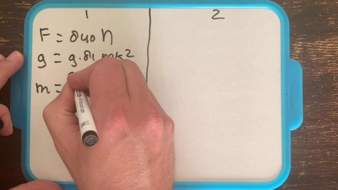 Hoe reken je met de formule F=m∙g?#3 - YouTube