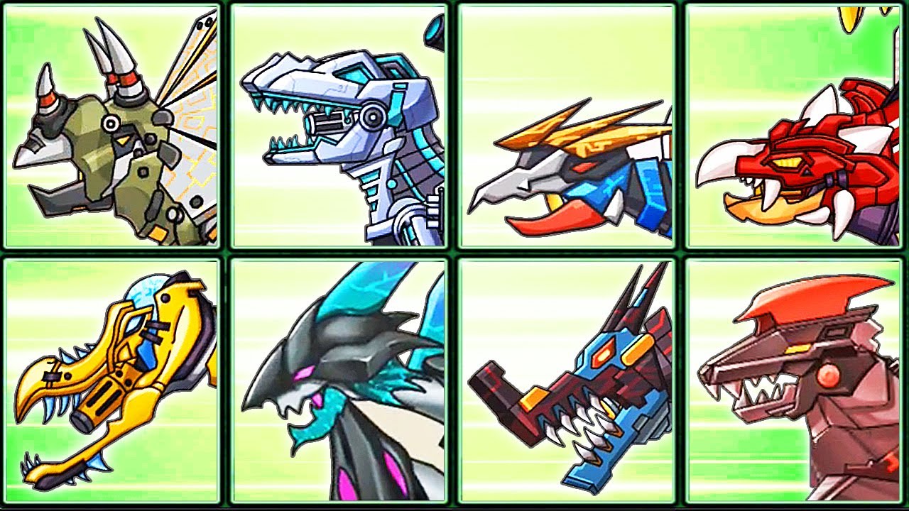 Dino Robot Vs Zombie - 8 Mecha Monsters | Eftsei Gaming - YouTube