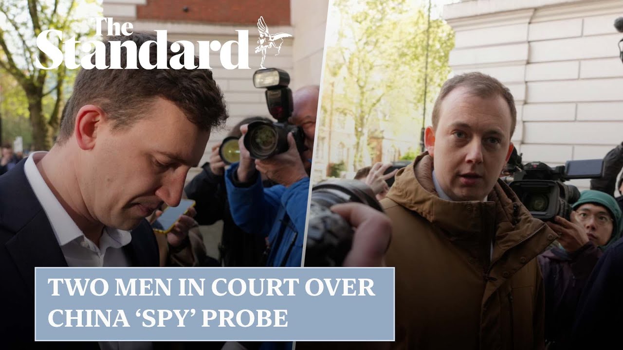 Two men in court over China 'spy' probe - YouTube