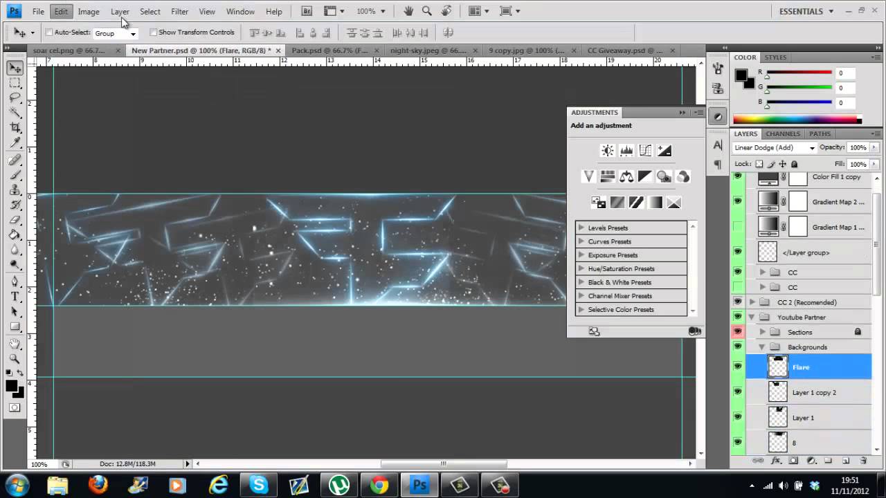New Style (neon look) Faze Background! - YouTube