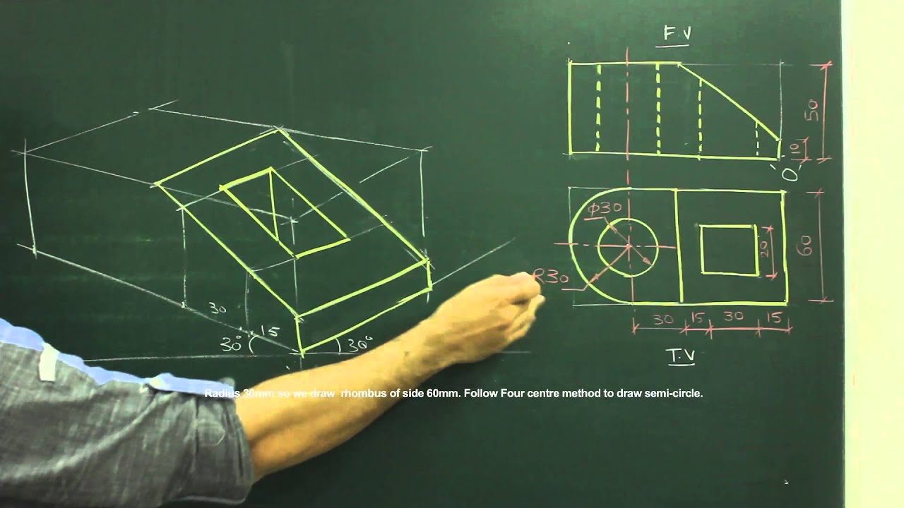 Isometric view Question 13 TDA 2020 Q6 - YouTube