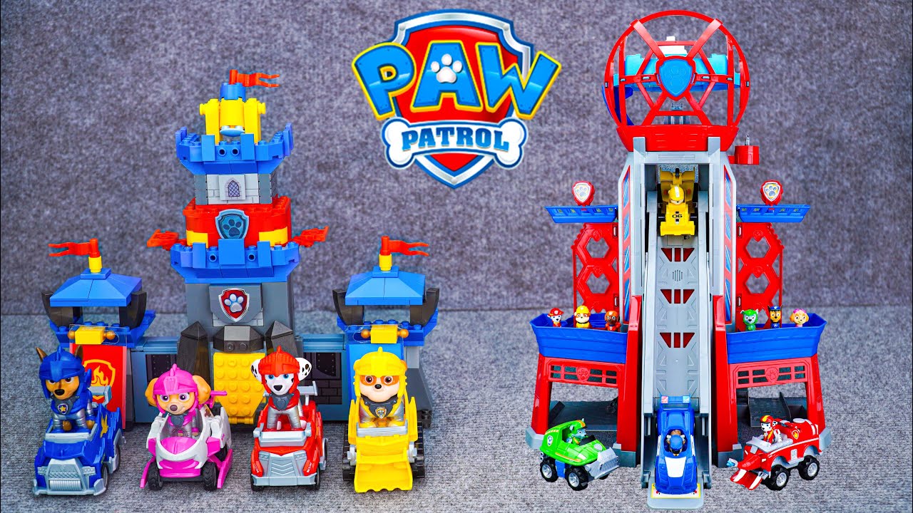 Paw Patrol Mini Trucks Review | PAW Patrol Towers and Headquarters HQ ...