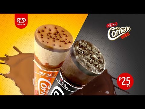 NEW Cornetto Milk Tea and Black Choco Cookie Disc! #FavesYouCrave - YouTube